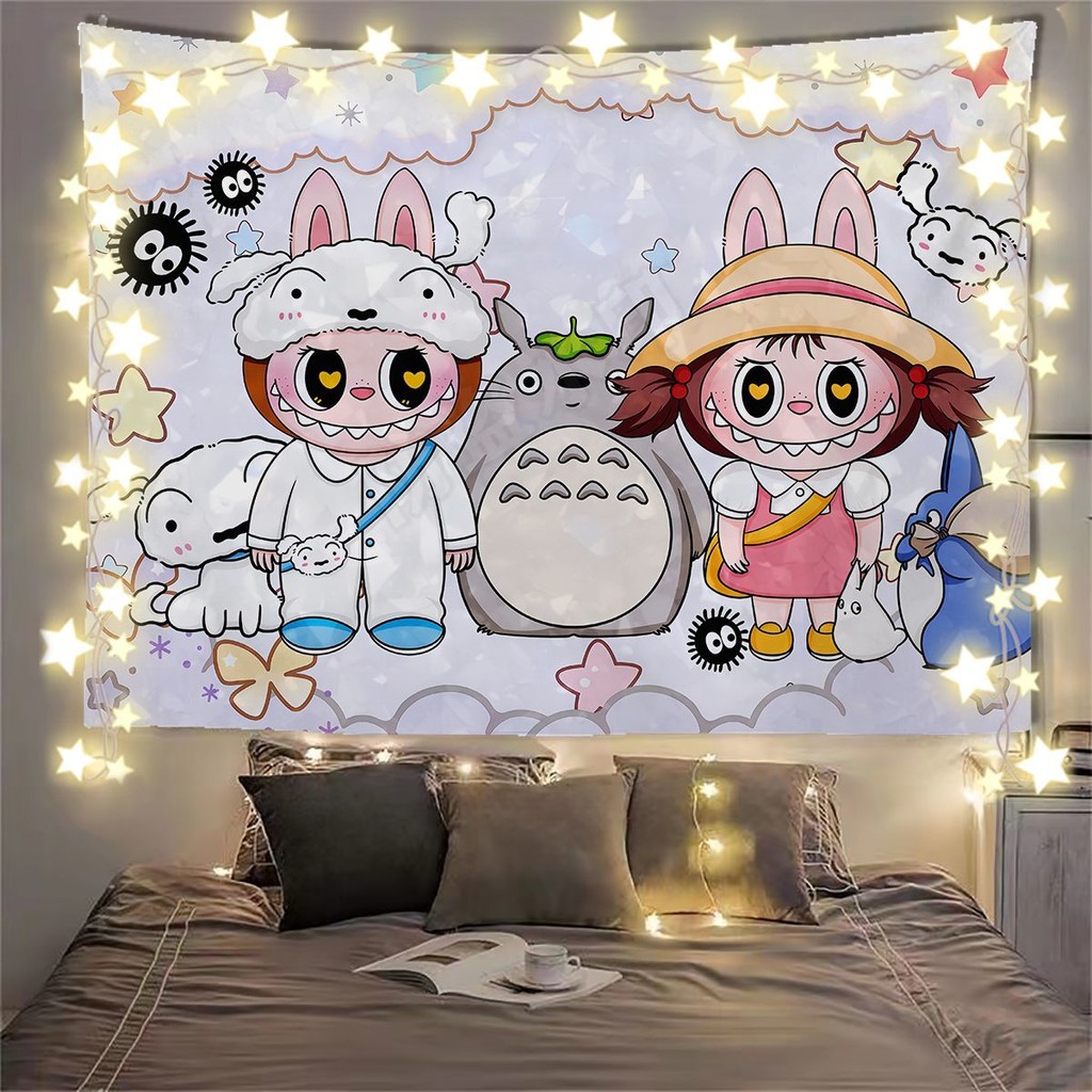 Labubu Labubu Labububu Labubu Comic Style Wall Cloth | Shopee Malaysia