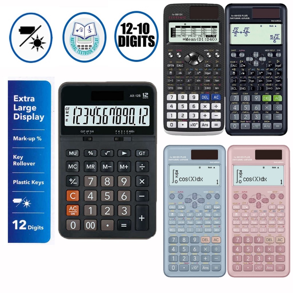 100% Scientific Calculator Fx-570ex Fx-570ES plus FX-991series Latest ...