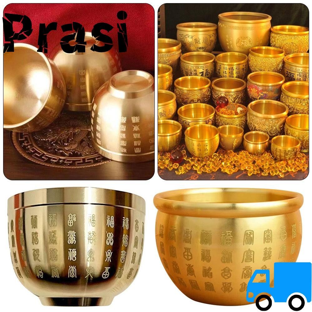 PRASI 1Pcs Pure Brass Cornucopia,4.5-7cm Surface Polished Auspicious ...