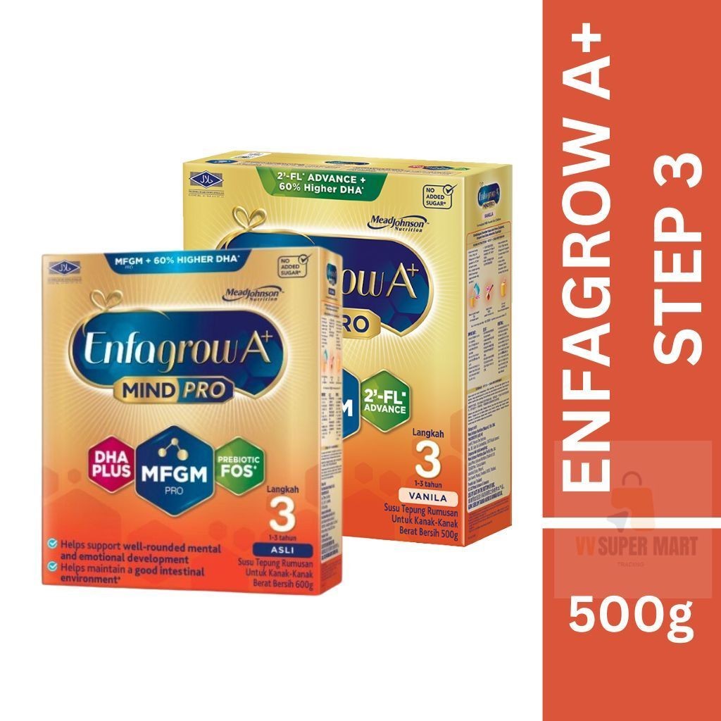 ENFAGROW A+ MindPro Step 3 Original/Vanilla (500g) | Shopee Malaysia