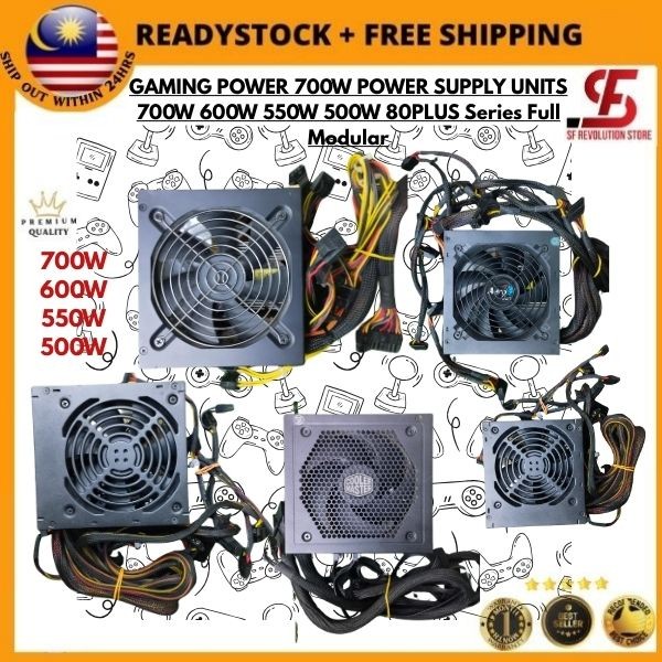 GAMING POWER 700W POWER SUPPLY UNITS 700W 600W 550W 500W 80PLUS Series ...
