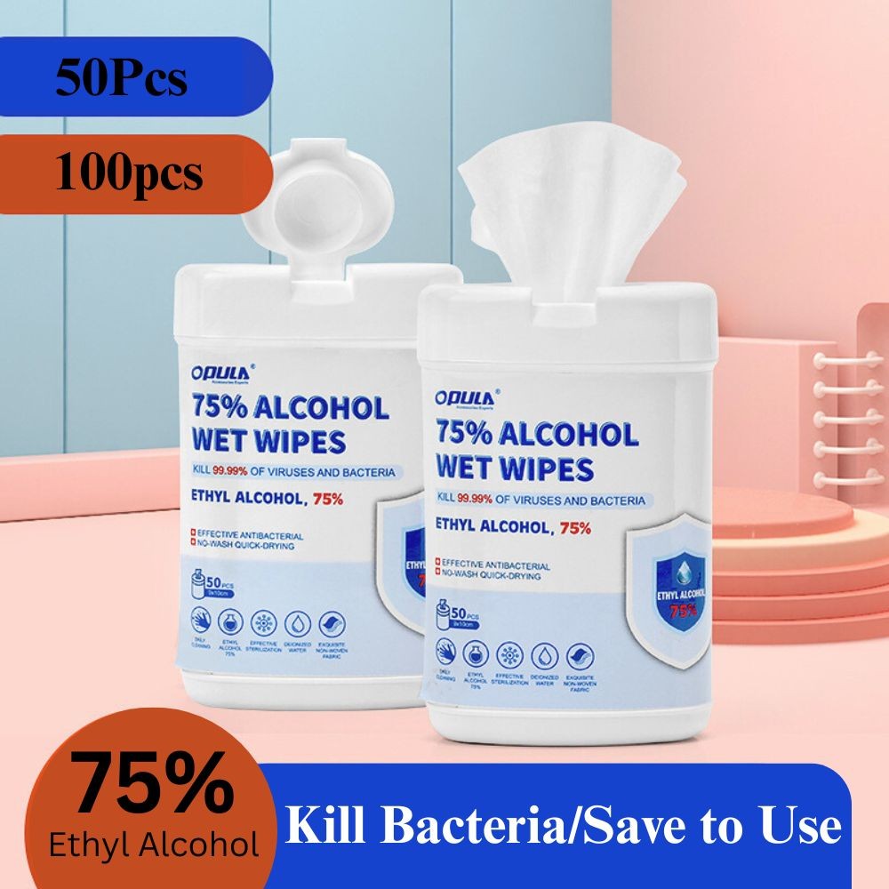 75% Alcohol Wet Tissue Alkohol Wipes Tong Cleaning Towel Anti Bacterial ...