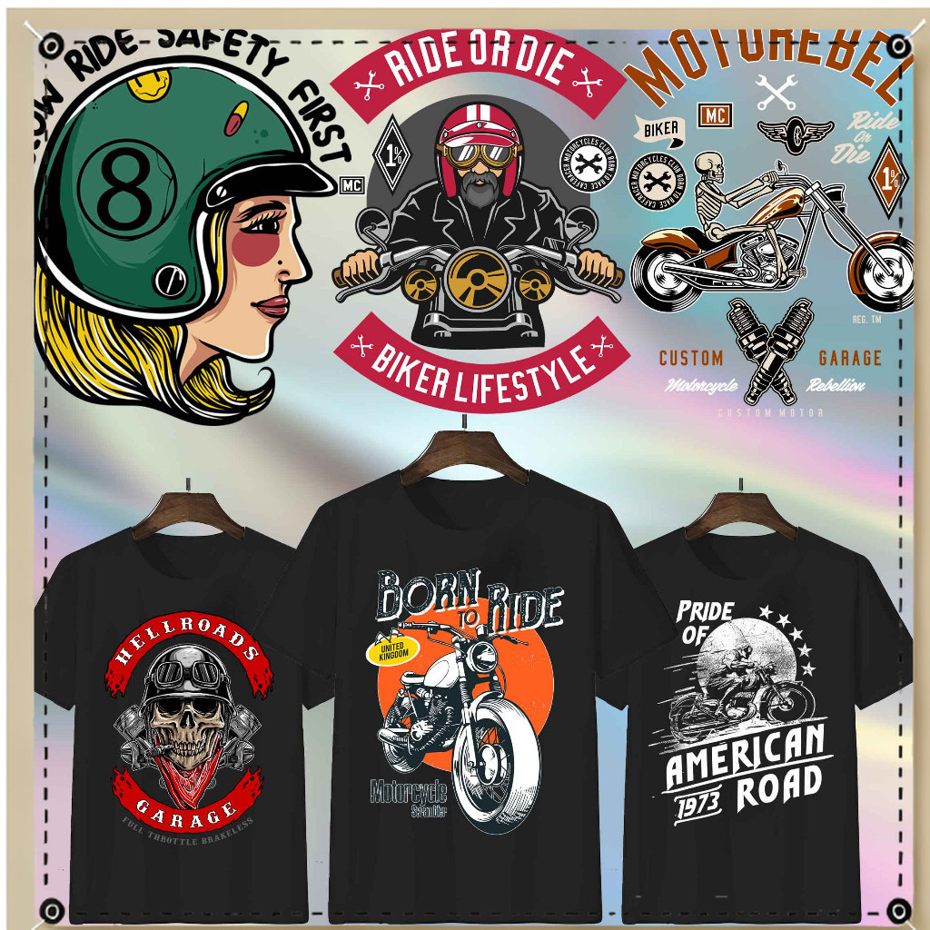 UV557 Screen PRINTING DTF STICKER SIZE A3 MOTORCYCLE THEME V2 | Shopee ...