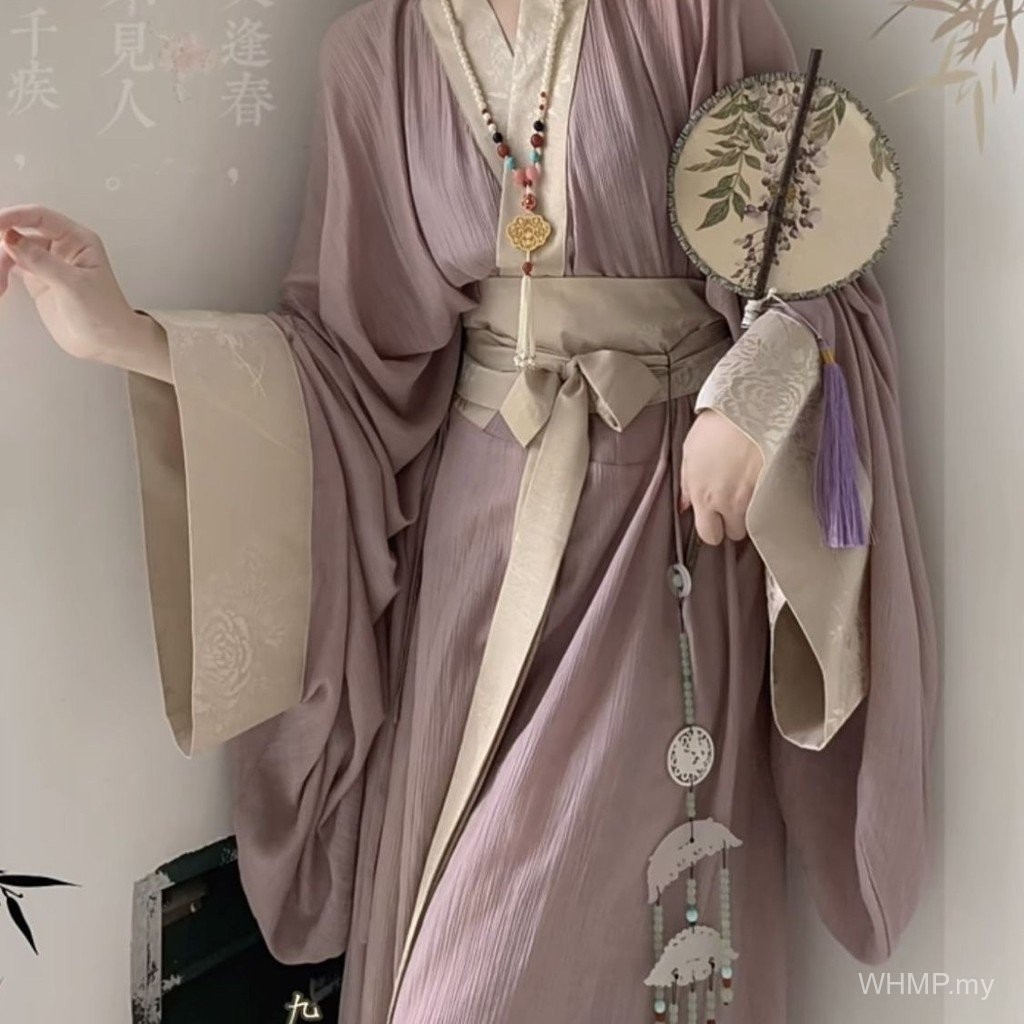 [Hand-Cut] Warring States Robe Hanfu Women Daily New Style Trailing ...