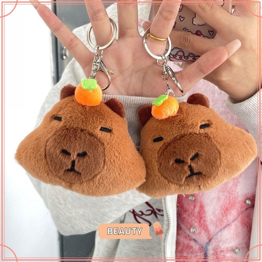 TOPBEAUTYMY Plush Capybara Keychain, Multicolor Toy Cartoon Capybara ...