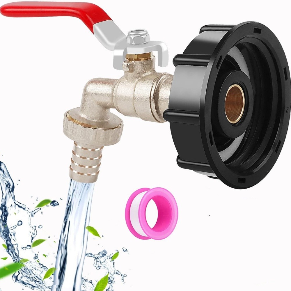 #good# IBC Tank Tap Valve Joint Accessories Ton Drum Adapter S60*6 Turn ...
