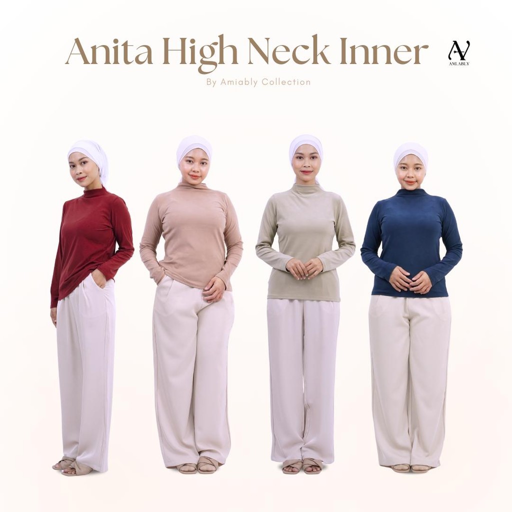 Amiably ANITA INNER Stretchtable Ironless Kain Selesa Sejuk Tak Panas Casual Wear Clothing ...