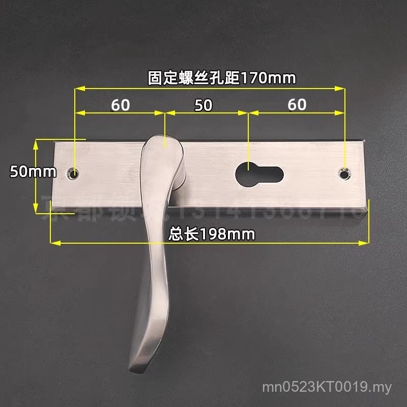 Insert Pressure Handle Keyhole Distance Indoor Wooden Door Lock Body ...