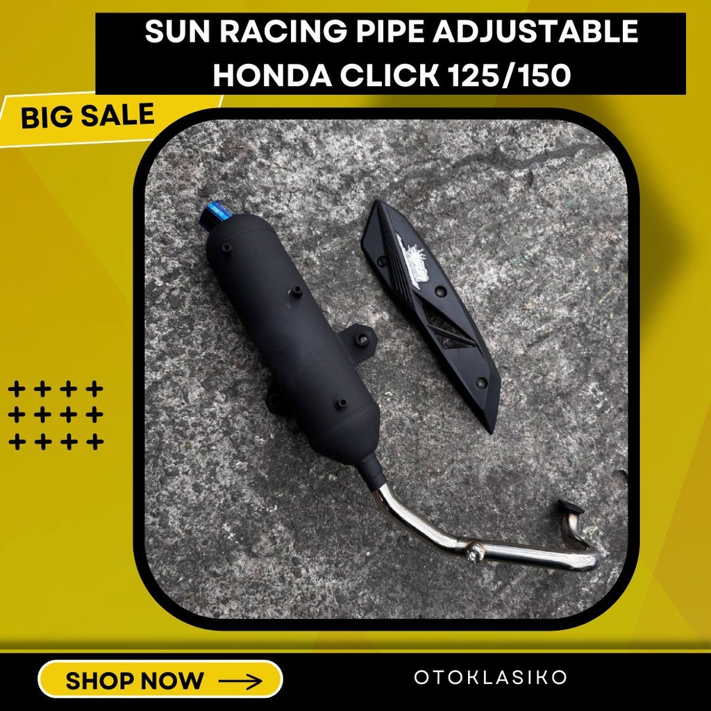 Sun Pipe Click 125 blue tip (adjustable) 125/150 cc v2 and v3 | Shopee ...