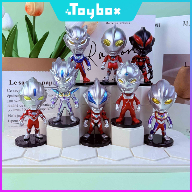PVC Models Ultraman 8 Q Version Figures Cross-border Models Claw ...
