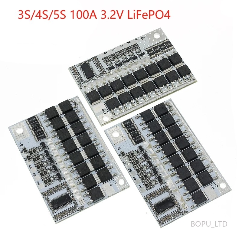 3S 4S 5S 100A 3.2v LiFePO4 Lithium Iron Phosphate Battery Protection ...