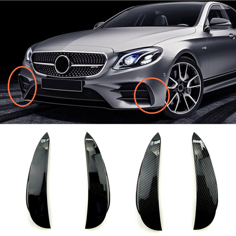 Car Front Bumper Vent Spoiler Wind Knife Fog Light Bar Eyebrows ...