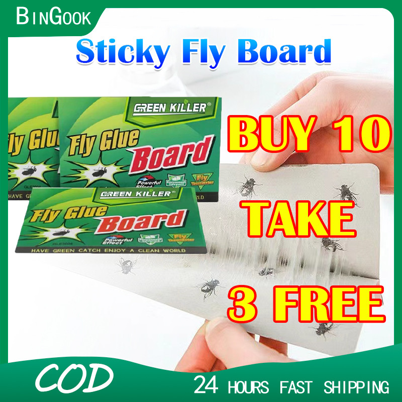 Fly Flies Trap Ticky Glue Paper Catcher Bugs Insects Catcher Board ...