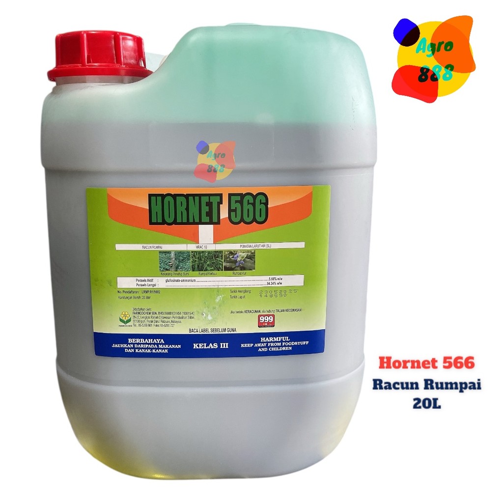 HORNET 5.66 20L racun rumput Lalang racun rumpai kebun buah buahan ...