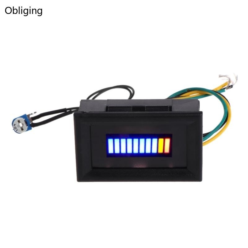 BLING 12V Universal Adjustable LED Oil Gauge Fit for Motorcycle Car ...