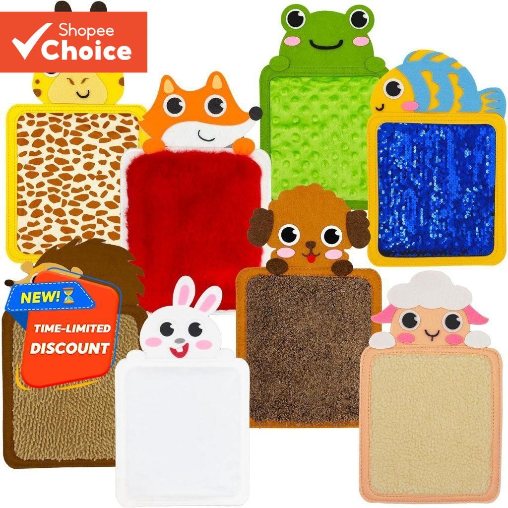 Sensory Felt Mats Autism Learning Toys Educational with Cartoon Animal ...