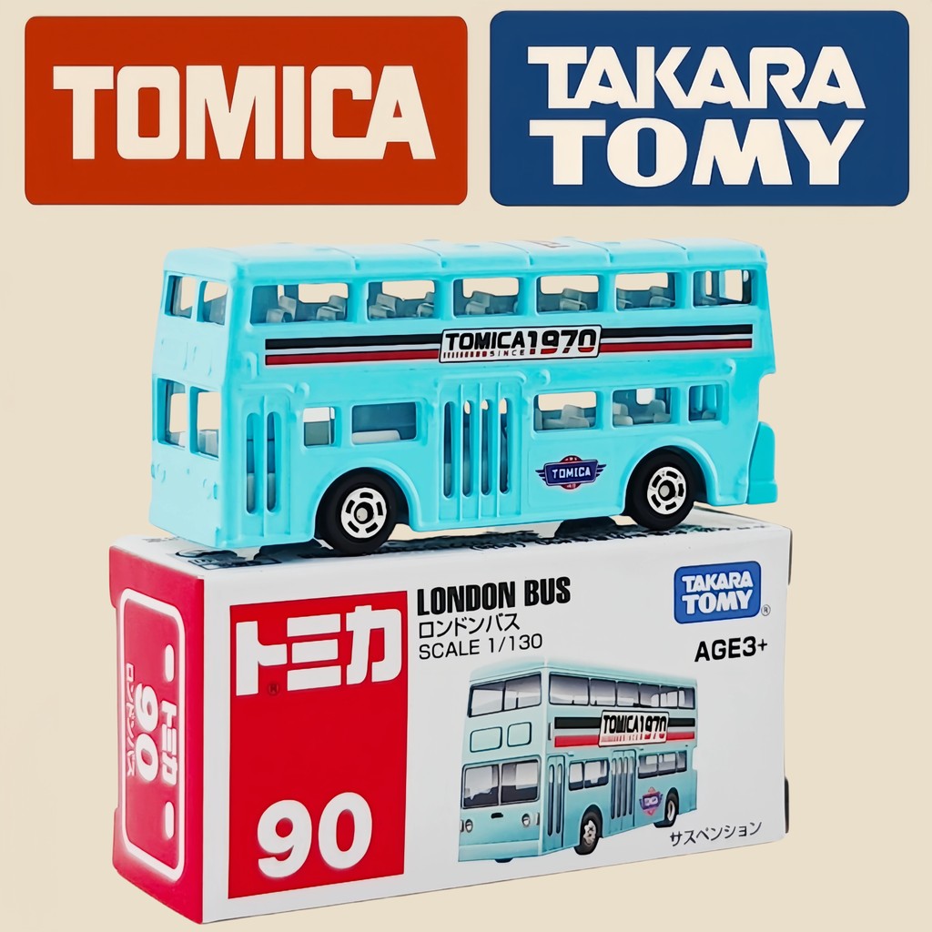 Tomica No.90 London Double Decker Bus 1:64 Diecast Toy Model by TOMY ...