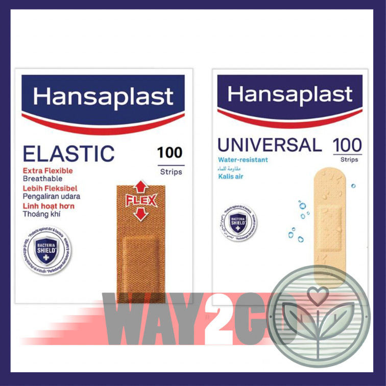 HANSAPLAST Wound Plasters Universal (Water Resistant) / Elastic 100 ...
