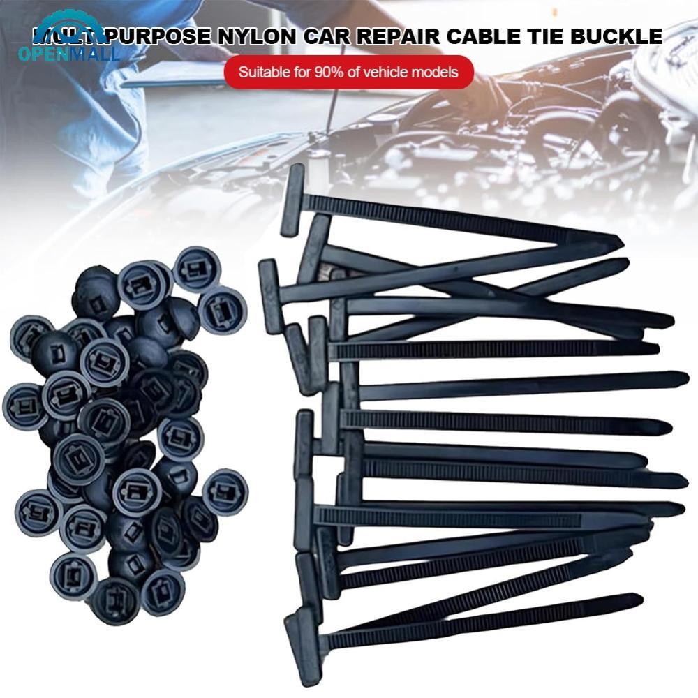 OPENMALL 10/20/50/100Pcs Multipurpose Nylon Car Repair Cable Tie Buckle ...