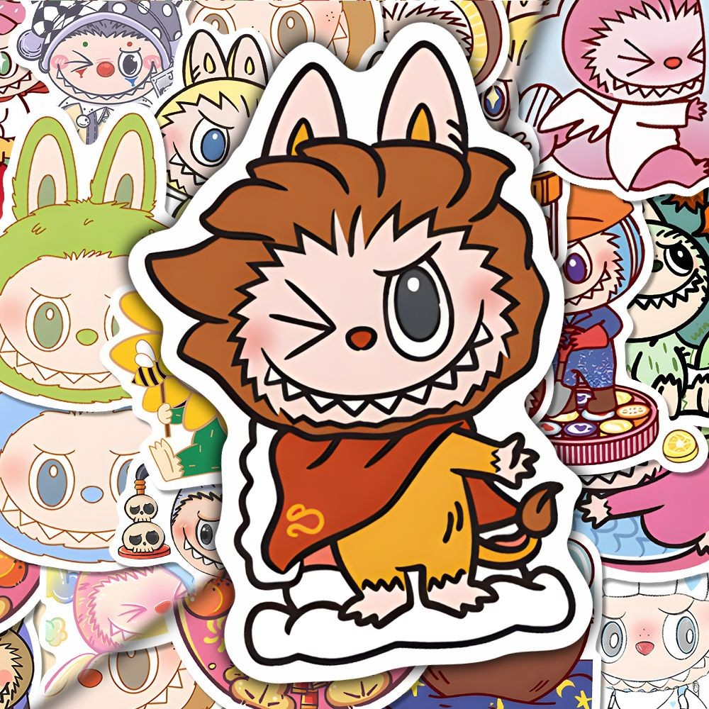 Surprise Welfare 240 Sheets labubu Two-Dimensional Cartoon Stickers ...
