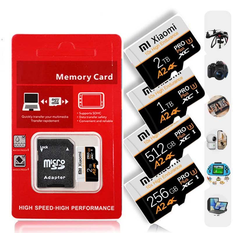 Micro TF SD Card Extreme SD Memory Card 2TB 128GB 1TB 512GB 256GB U3 ...