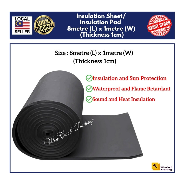Insulation Sheet/Insulation Pad/Foam Sheet/Black Color 8metre (L) x ...
