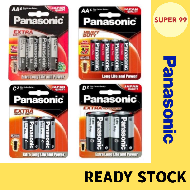 PANASONIC Bateri Extra Heavy Duty / PANASONIC Heavy Duty Battery (AA / AAA / C / D Size ...