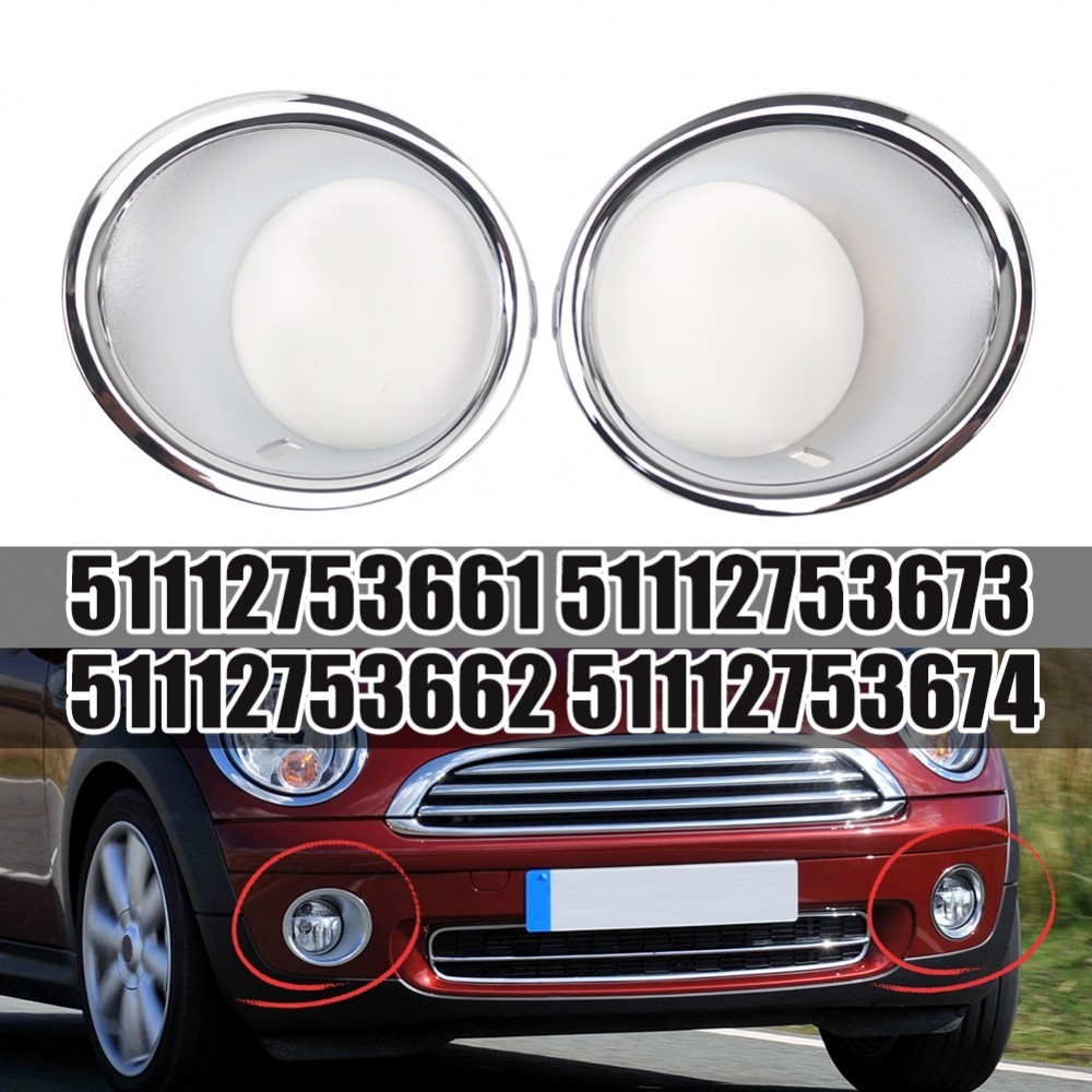 Fog Lamp Frame Chrome Plating For Mini Cooper R55 R56 R57 Car Bumper ...