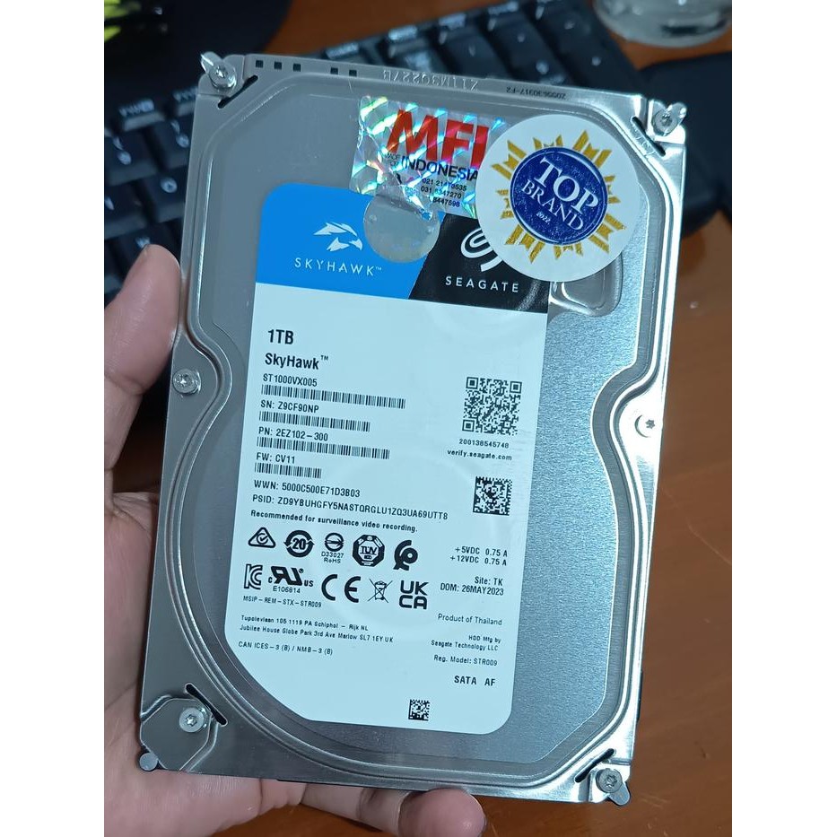 SEAGATE SKYHAWK MFI HDD INTERNAL SATA PC 1TB 3 YEAR WARRANTY | Shopee ...