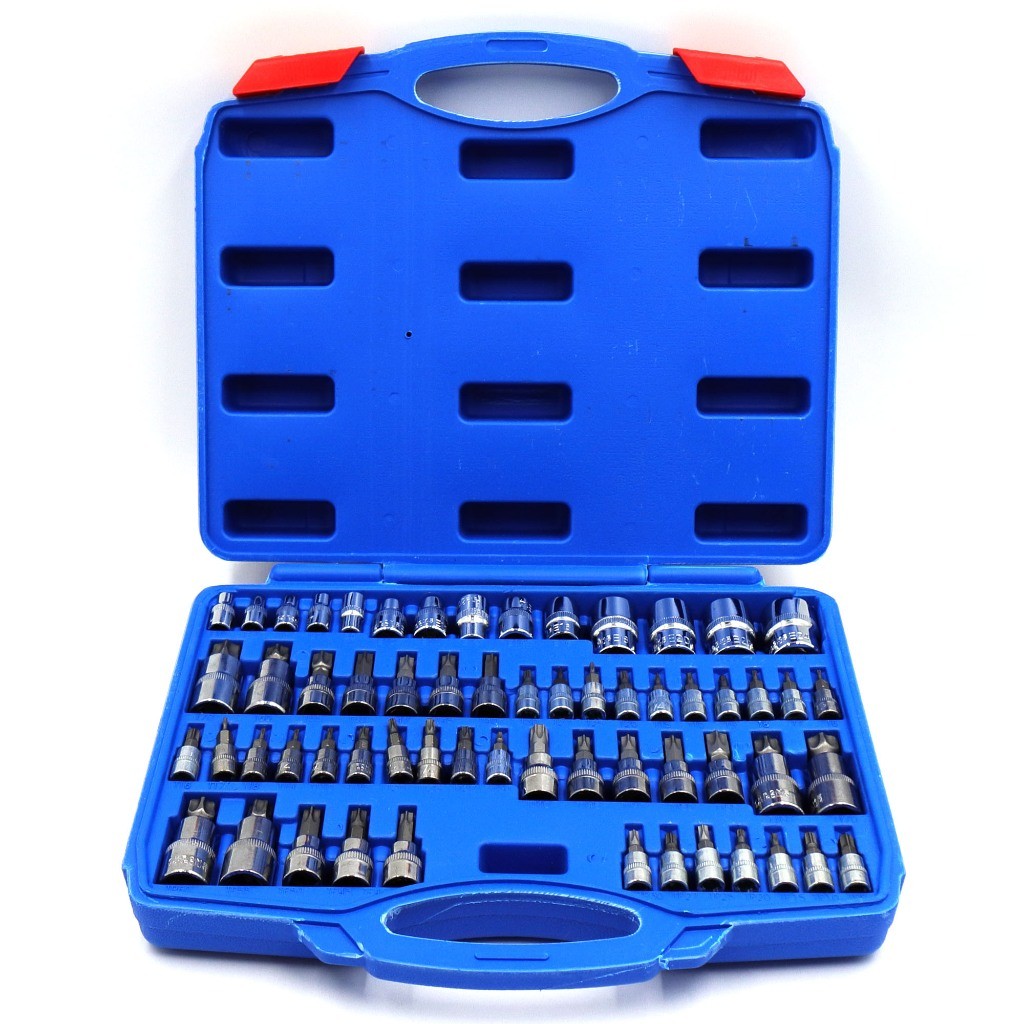 60 PCS MIKASO Torx E and T and TT and TP Screw Bit Ratchet Wrench ...