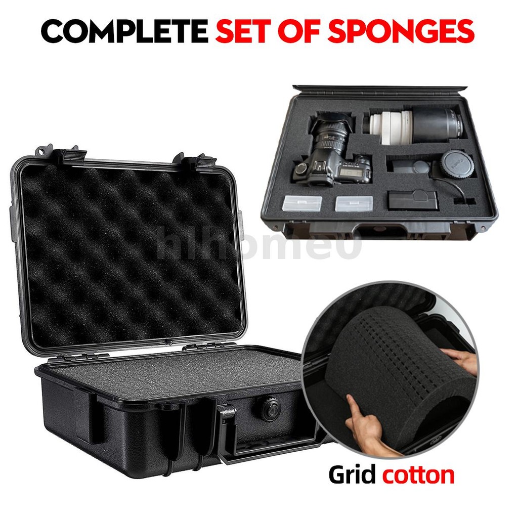 Waterproof Hard Carry Tool Case Bag Storage Box Camera Photography with ...