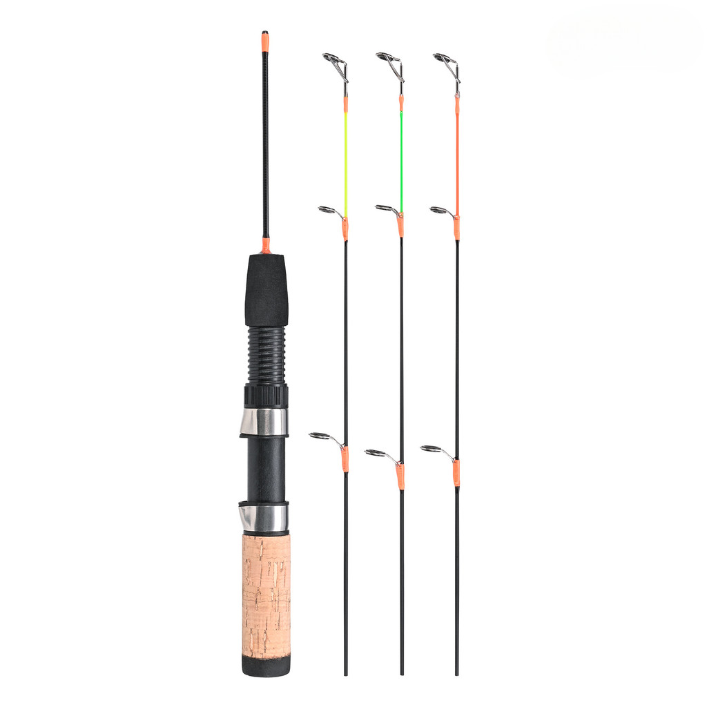 [TTFF] Three-Pole Slightly Cork Ice Fishing Rod 60cm Winter Fishing ...
