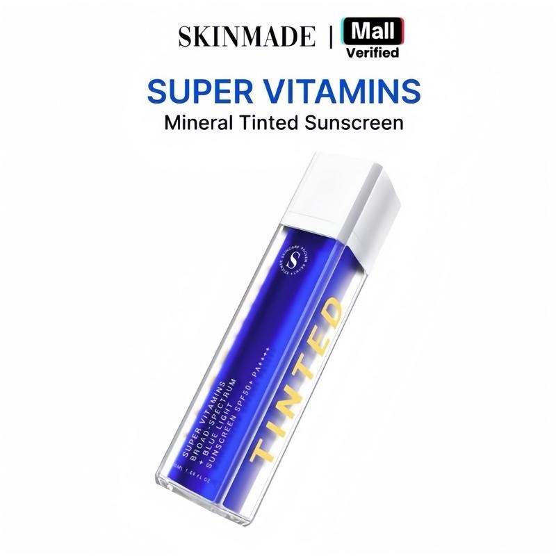 Super Vitamins Broad-Spectrum + Blue Light Sunscreen SPF 50 (Tinted ...