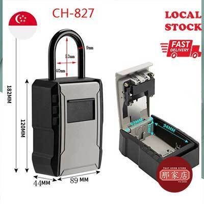 [Upgraded] Key Storage Box with Key Hook/Wall Mounted 4 Digit ...