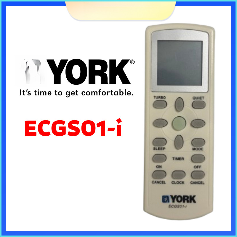 YORK AIR CONDITIONER REMOTE CONTROL (ECGS01-i) | Shopee Malaysia