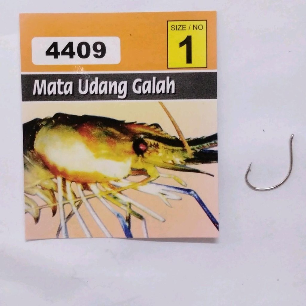 Mata Udang Galah Fishing Hooks - 4409 - Specialized Prawn & Freshwater ...