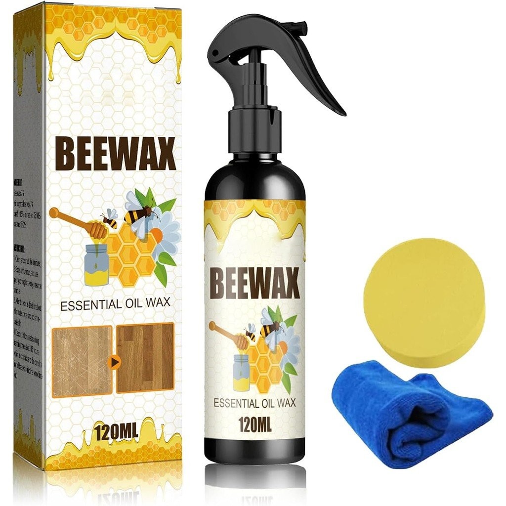 Beeswax Spray Furniture Polish, 2025 Upgrade Wood Cleaner, Wood Floor ...