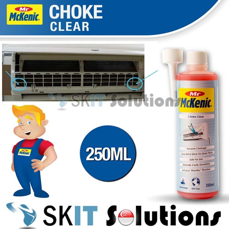 Mr Mckenic Choke Clear (Air-Con) 250ml Clear Choke Caused By Dirt/Slime ...