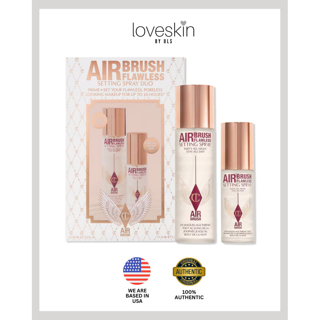 Charlotte Tilbury Airbrush Flawless Setting Spray Duo (100ml/3.3oz ...