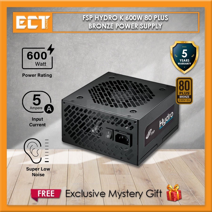 FSP Hydro K 600W 80 Plus Bronze Power Supply | Shopee Malaysia
