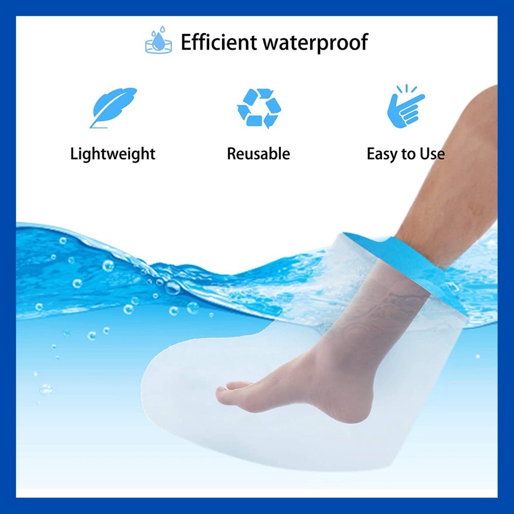 Waterproof Foot Cast Cover for Kids & Adult Watertight Shower Bandage ...