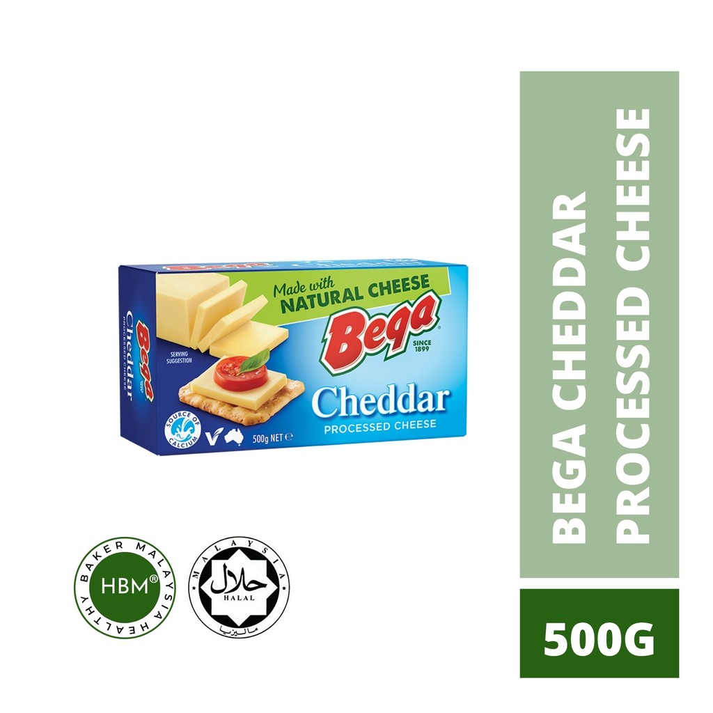 Bega Cheddar Cheese 500GM / 250GM / Keju Chedar Olahan / Cheddar ...