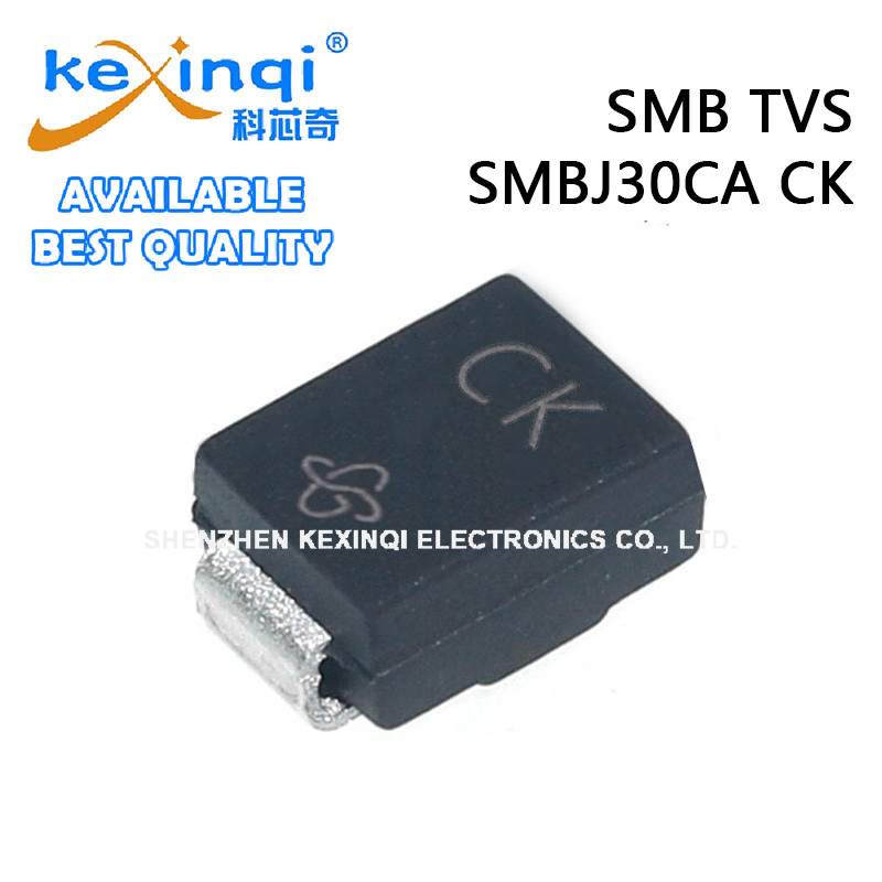 (20-100pcs) SMBJ30CA CK SMB TVS Diode SMD Transient Voltage Suppessor ...