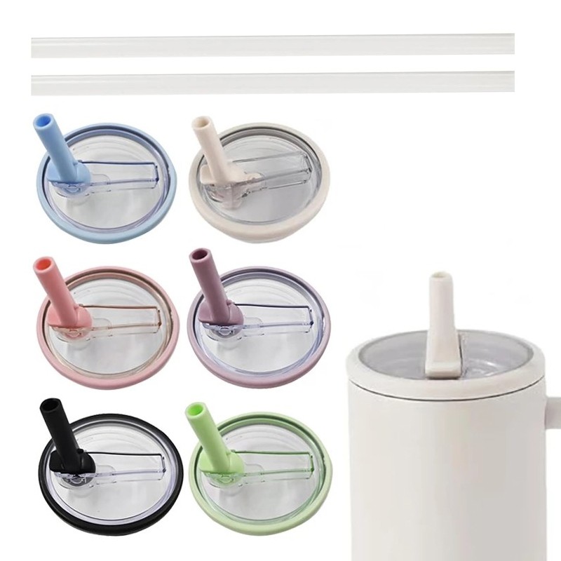 30oz Tumbler Flip Straw Lid Leakproof Replacement Tumbler Lids Cap ...