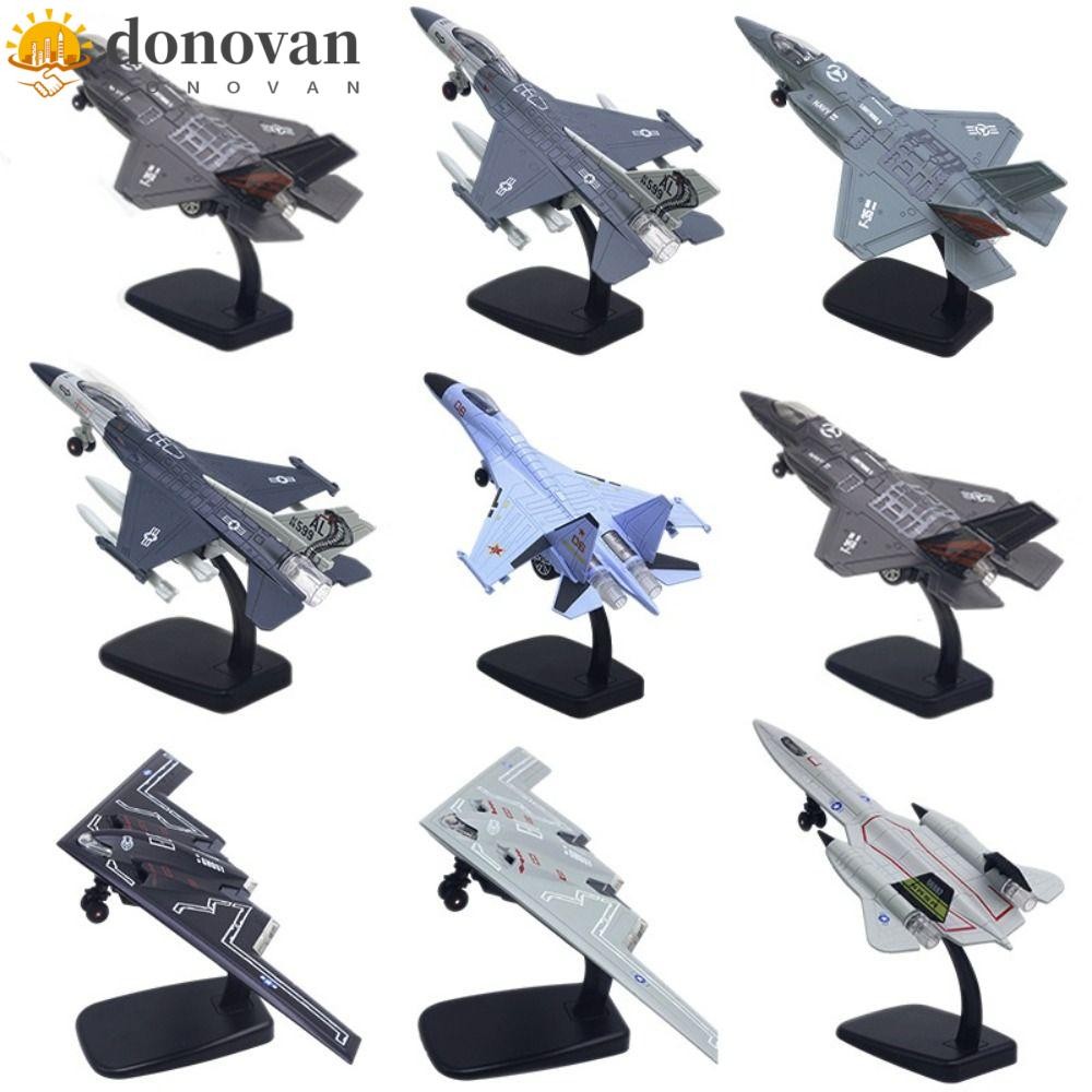 DONOVAN Fighter Aircraft Toy, Diecast Pullback & Go Aviao Plane Model ...