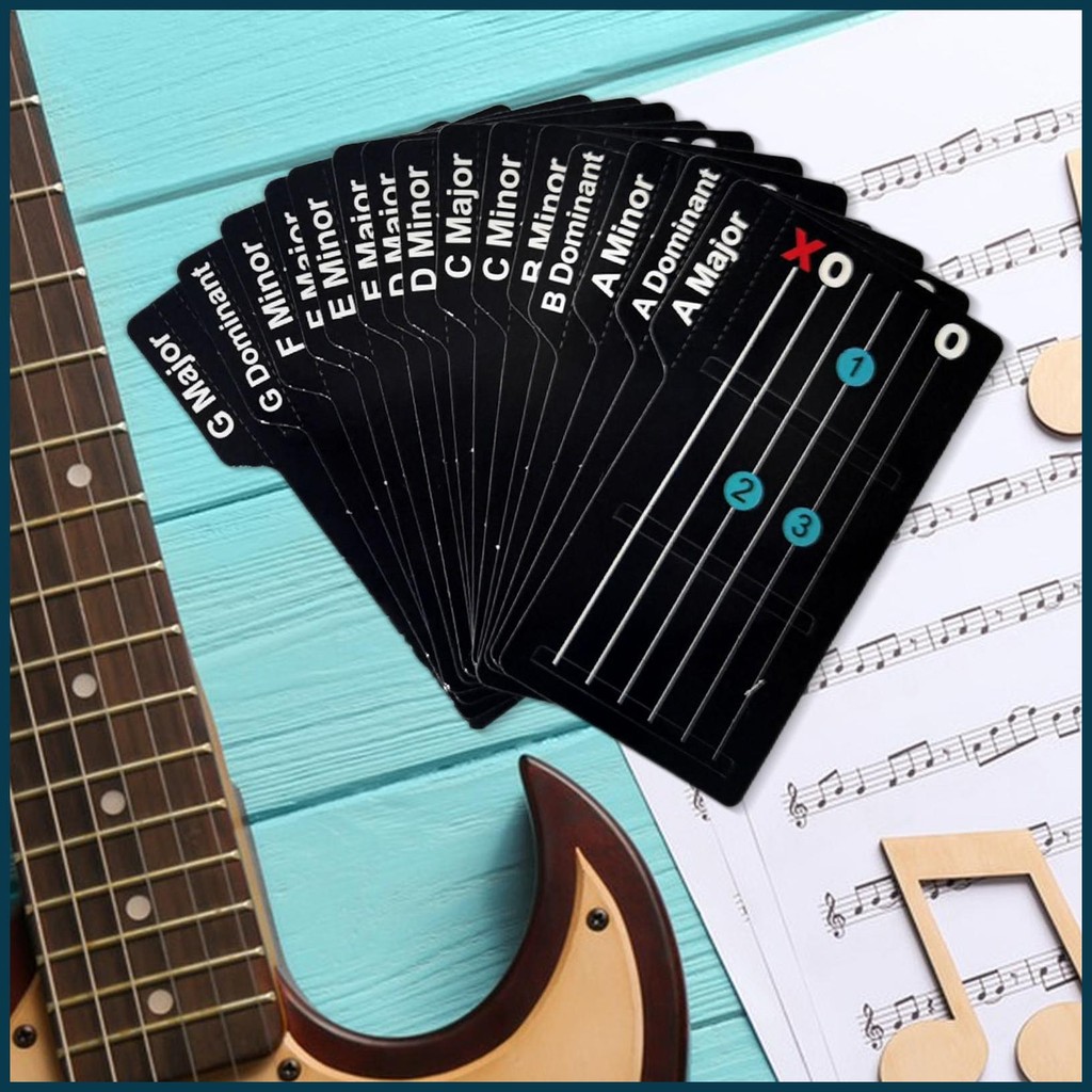 Guitar Chord Chart Pocket Chords Trainer Portable Guitar Accessories ...