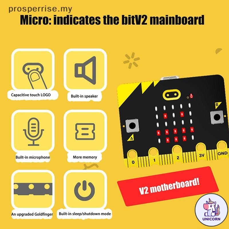 CU [prosperrise] Micro：Bit V2 Micro Bit Go Edition BBC Microbit For ...