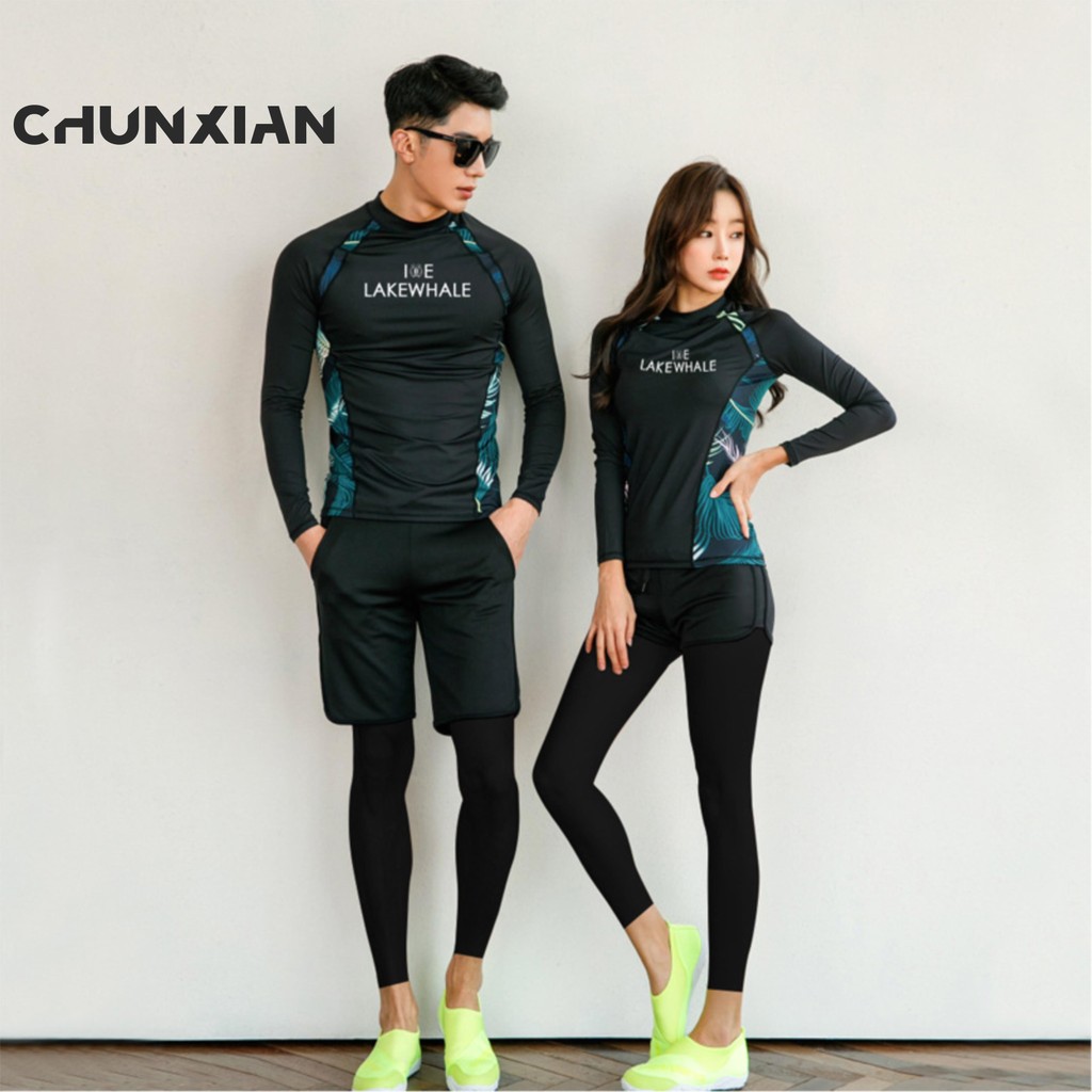 SURF READY STOCK swimming suit man 长袖泳衣男swimming suit woman long sleeve ...