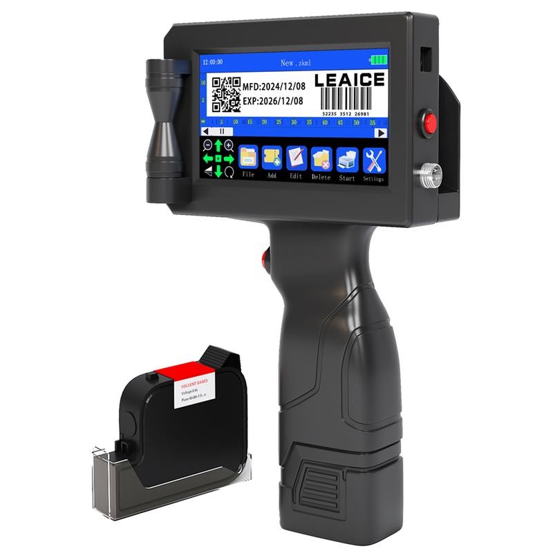 Handheld Inkjet Printer with 42ml Quick-Drying Ink Cartridge, Upgraded ...