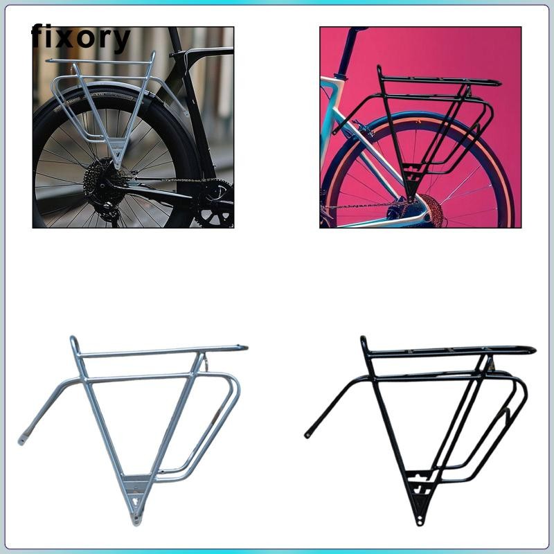 fixory Folding Bike Rear Seat Rack Shelf Bracket Touring Aluminum Alloy ...